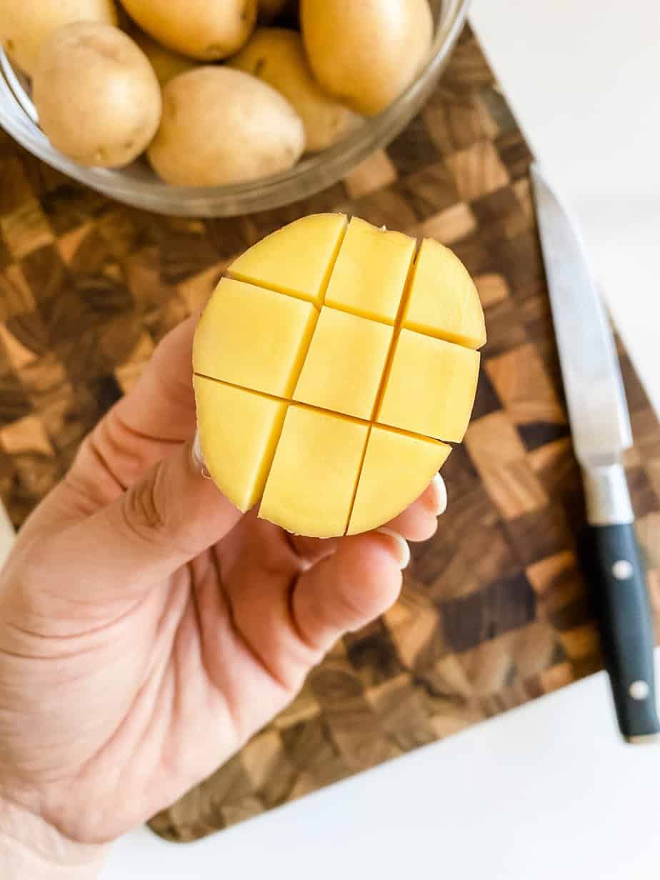 Tiktok crispy parmesan potatoes - Lovely Delites