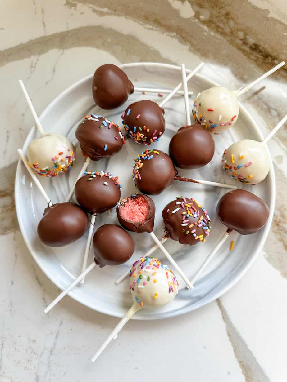 Cake Mix Cake Pops - Lovely Delites