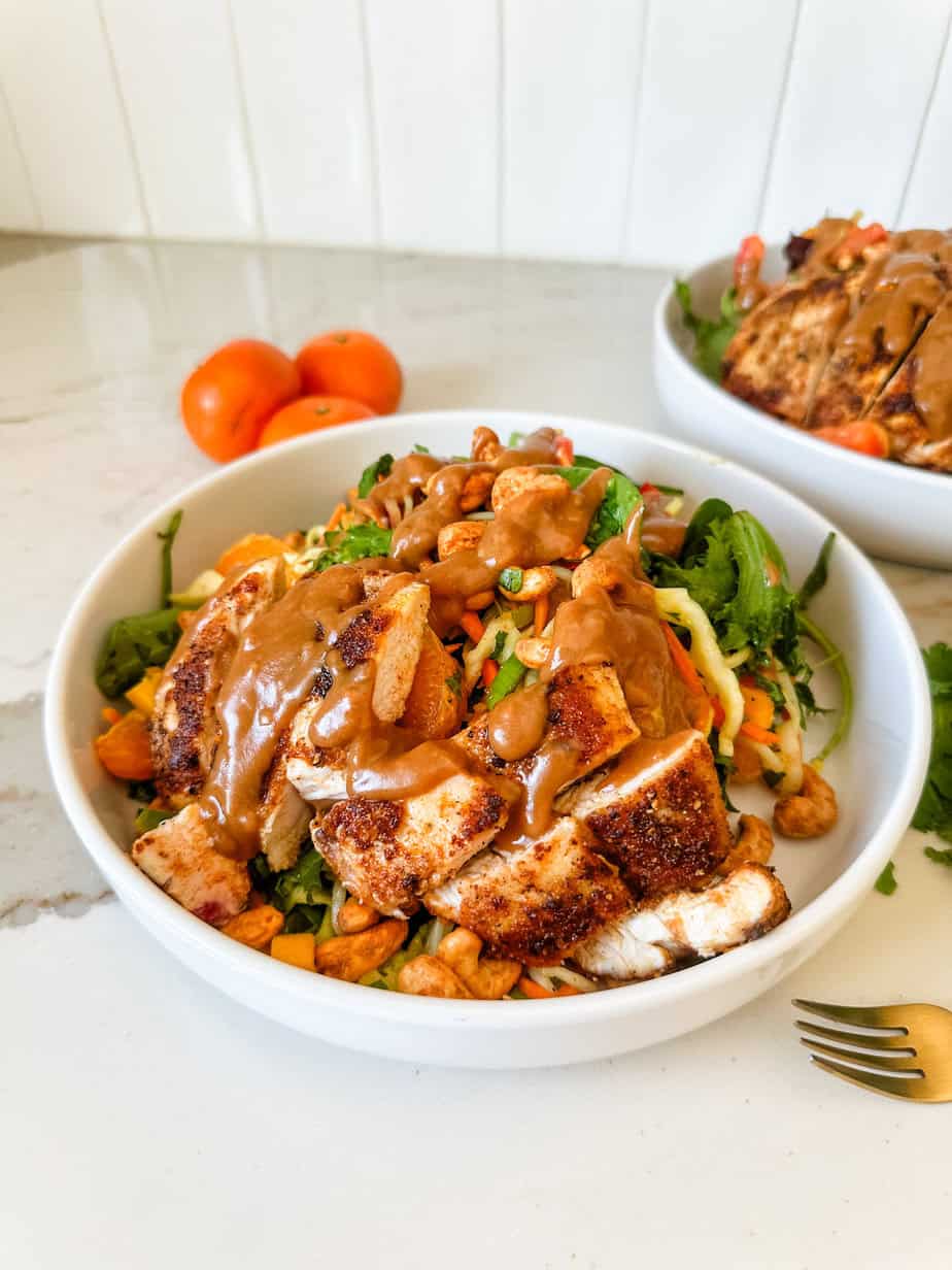 Cold Asian Chicken Salad Recipe with Noodles - Lovely Delites