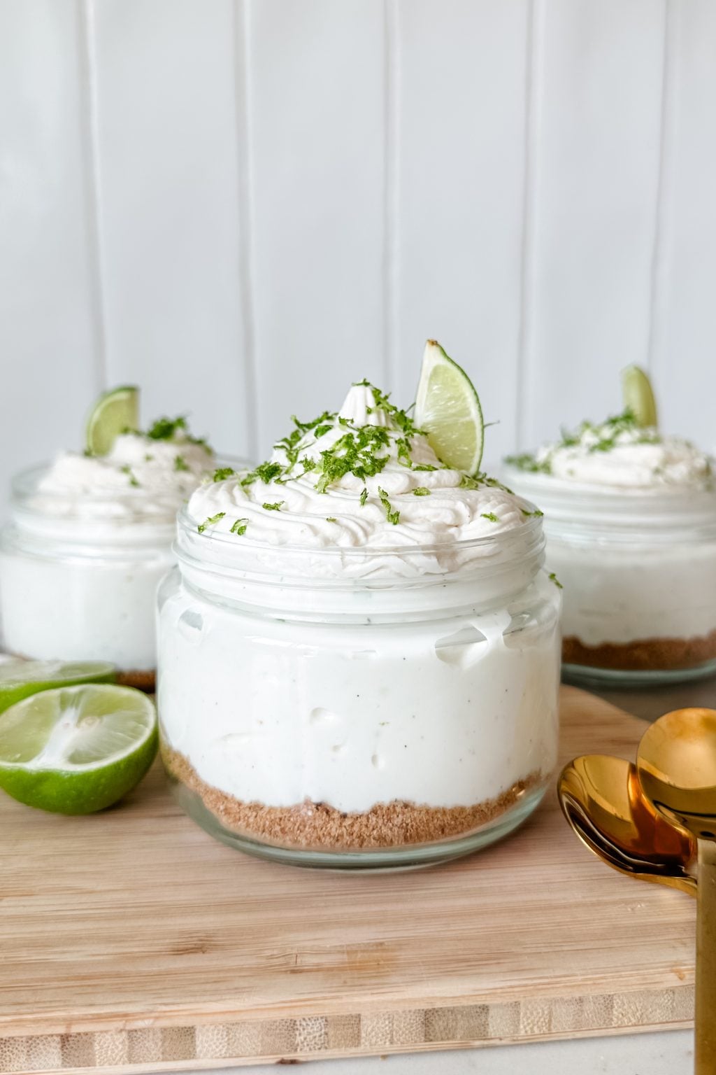 No Bake Key Lime Pie Cottage Cheesecake Jars - Lovely Delites