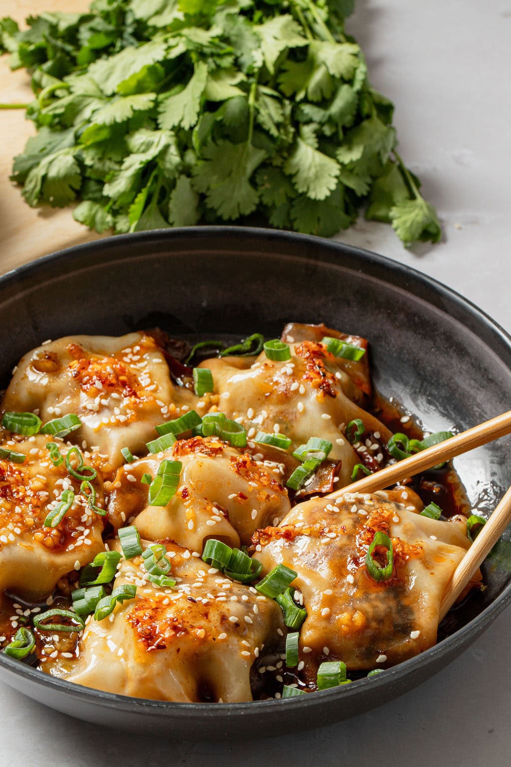 The VIRAL No Fold Ginger Chicken Dumplings - Lovely Delites